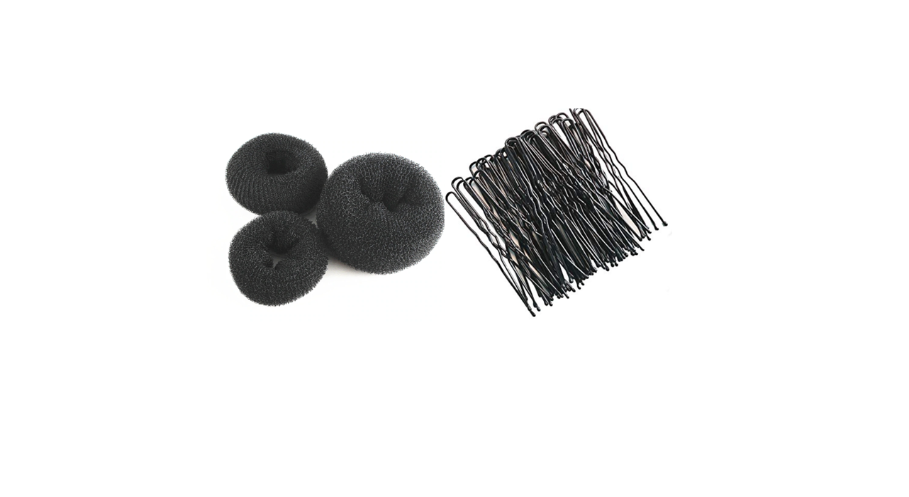 Donut Bun with 20 U Shaped Ripple Bun Pins | CK Dancewear